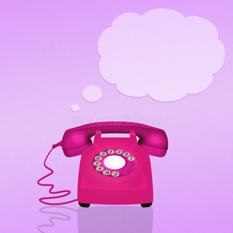 Pink phone stock illustration. Illustration of violence - 92507456
