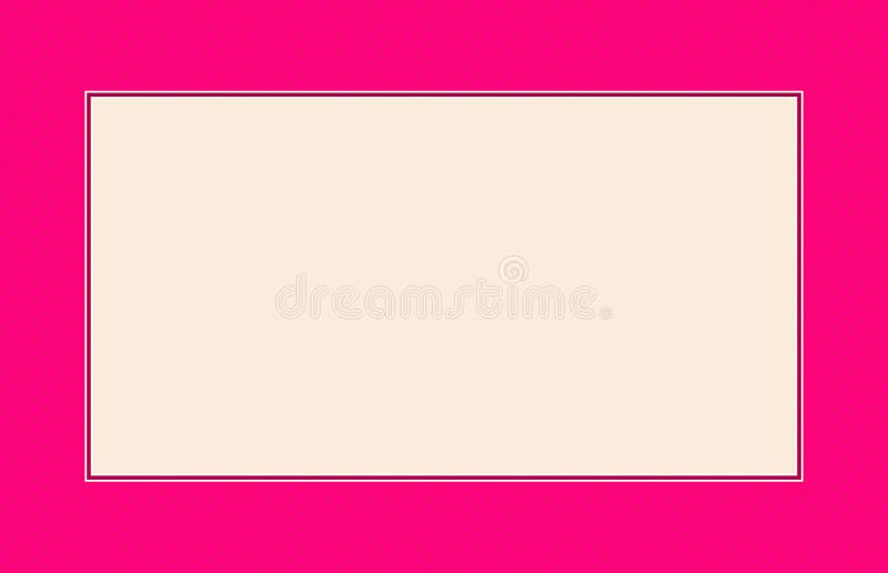 Glaring Pink Pattern Frame with Dark Red Border Stock Illustration ...