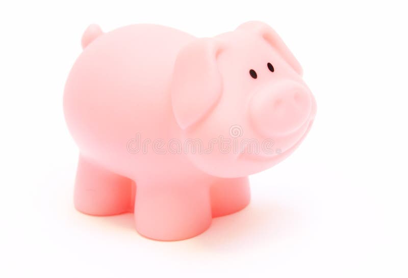 Pink pig stock photo. Image of child, play, white, farm - 17774014