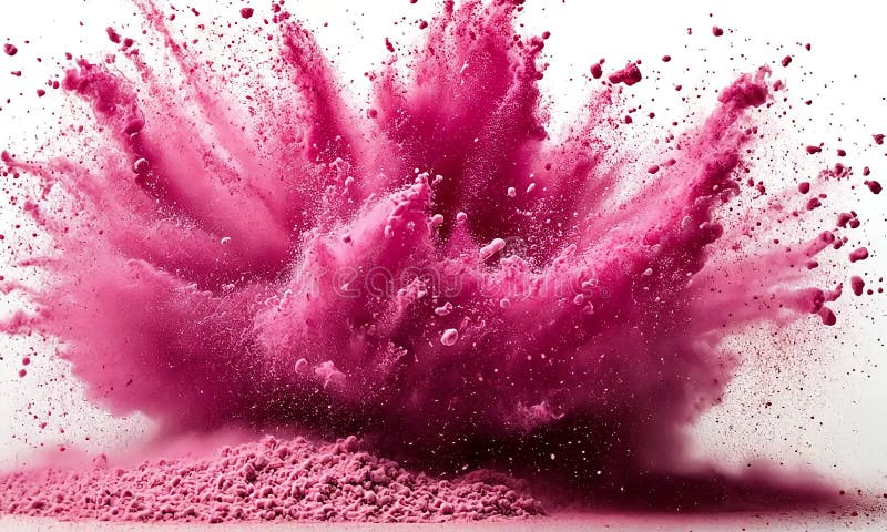 Pink Pigment Explosion stock video. Video of burst, grains - 380019413