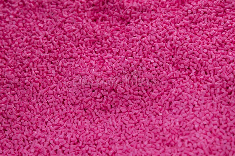 The Pink Pigment Material for Injection Process Stock Image - Image of ...