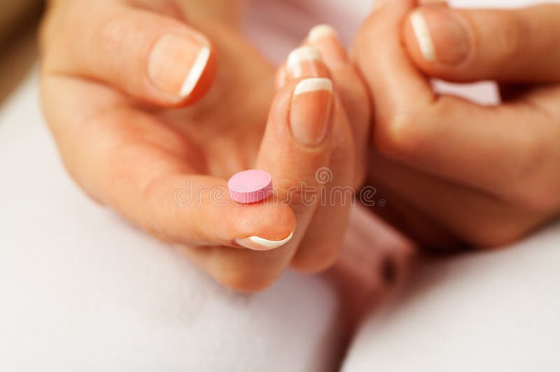 Pink pill stock image. Image of drug, pill, agent, finger - 4677499