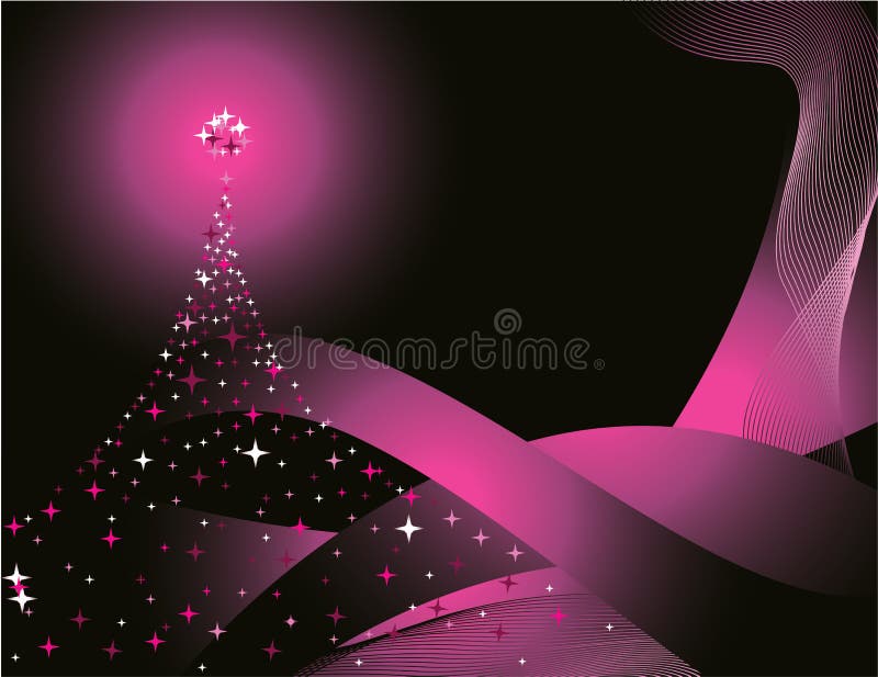 Pink pine stock vector. Illustration of design, elements - 11777196