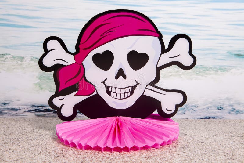 Pink Pirate stock image. Image of decoration, object - 74196753