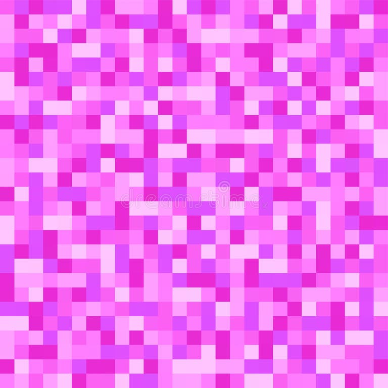 Pink Pixel Pattern or Background in Pixel Art Stock Vector ...
