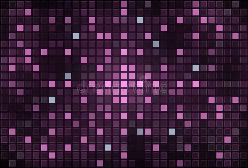 Pink Pixel Mosaic Background Stock Illustration - Illustration of ...