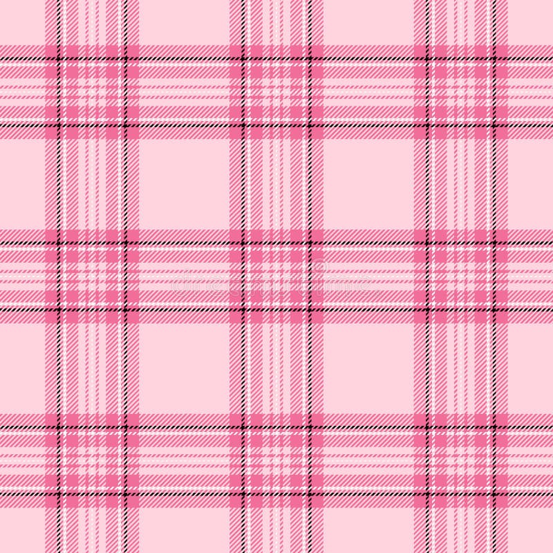 Pink Plaid stock vector. Illustration of pink, fabric - 7610478