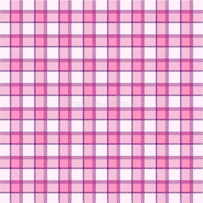 Pink plaid pattern stock illustration. Illustration of fiber - 10979263