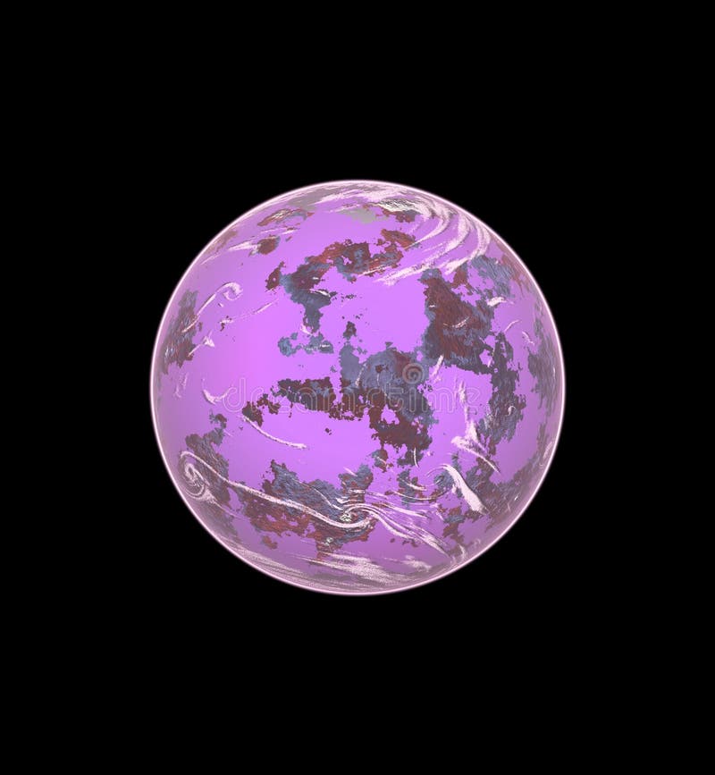 Pink planet stock illustration. Illustration of design - 22103789