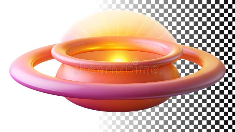 Pink Planet with Crater, Cosmic World, Space Object, Sci-fi Scenery Png ...