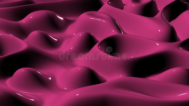 Pink Plasma Waves, Background, Luxury, 3D Render, Reflection, Unique Design Stock Footage ...