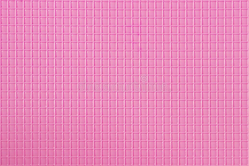 Pink Plastic Background with a Repeating Square Texture Stock Photo ...