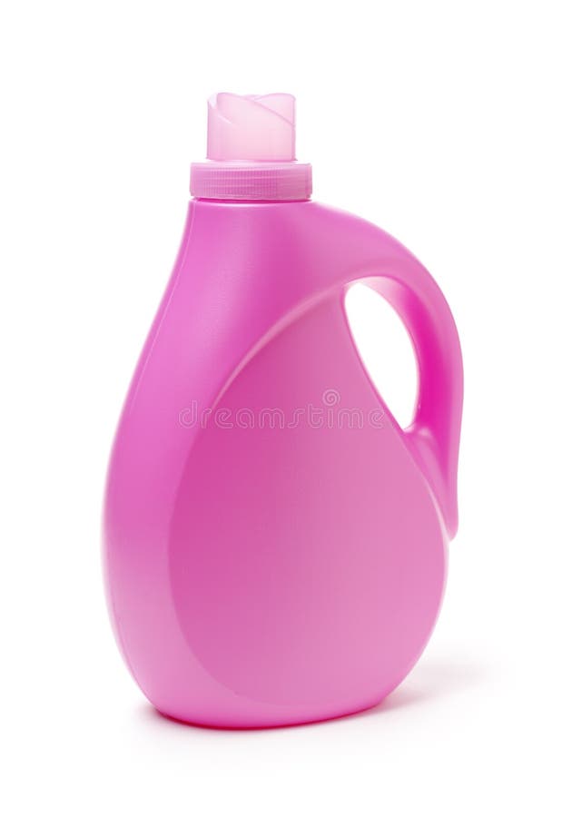 Pink plastic bleach bottle stock photo. Image of container - 135147686