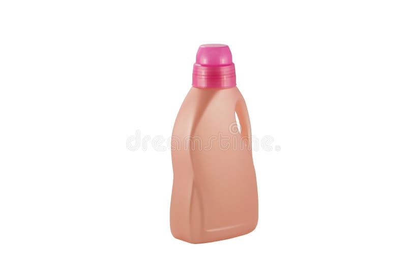 Pink Plastic Bottle for Liquid Laundry Detergent, Cleaning Agent. Stock ...