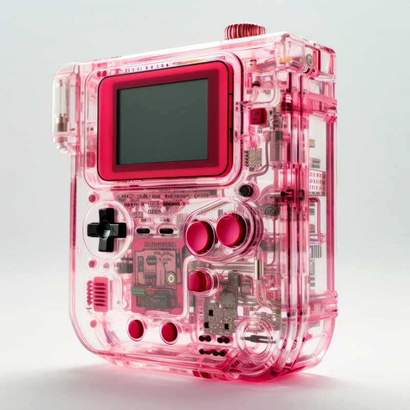 Pink Plastic Case with Game Controller Inside of it. Generative AI ...