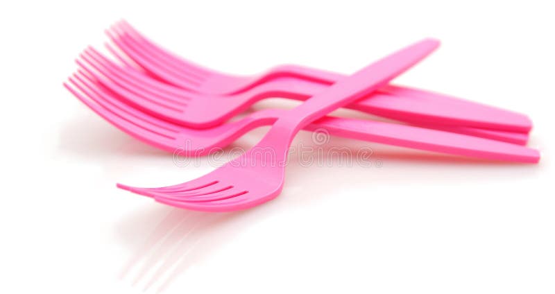 Pink forks stock photo. Image of kitchenware, line, cooking - 31296768