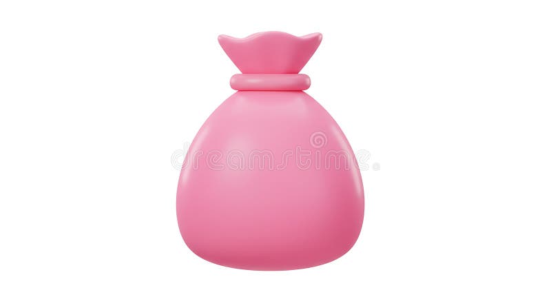 Pink Plastic or Rubber Pouch with a Smooth, Matte Finish. it Has a ...