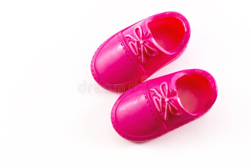 Pink Plastic Toy Shoes stock photo. Image of casual, classic - 55489318