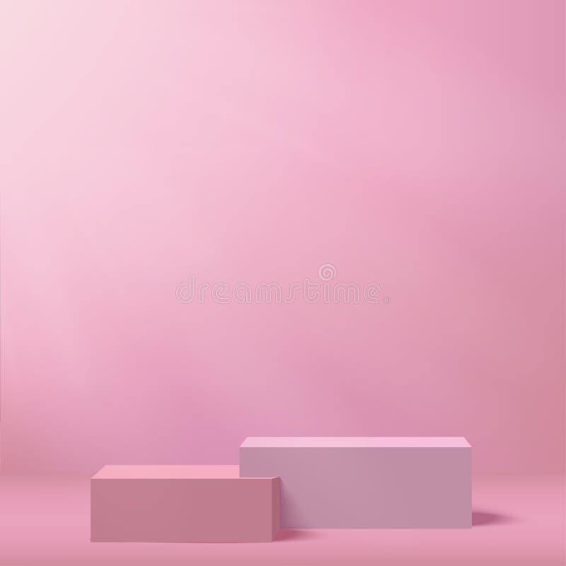 Pink Podium or Pedestal with Spotlight. Vector Stock Vector ...