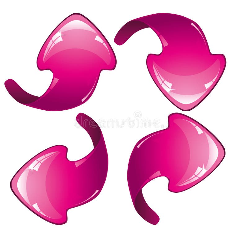 Pink pointers stock vector. Illustration of icon, click - 16229917