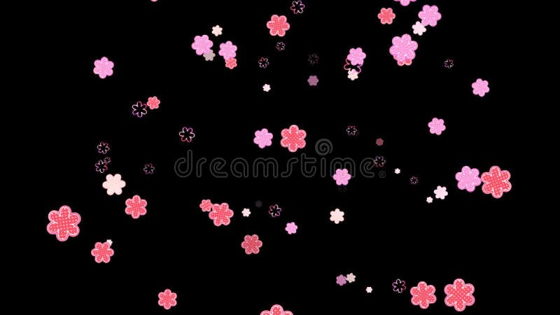 Pink Polka Dot Pattern Fireworks with Floral Patterns, 3 Variations ...