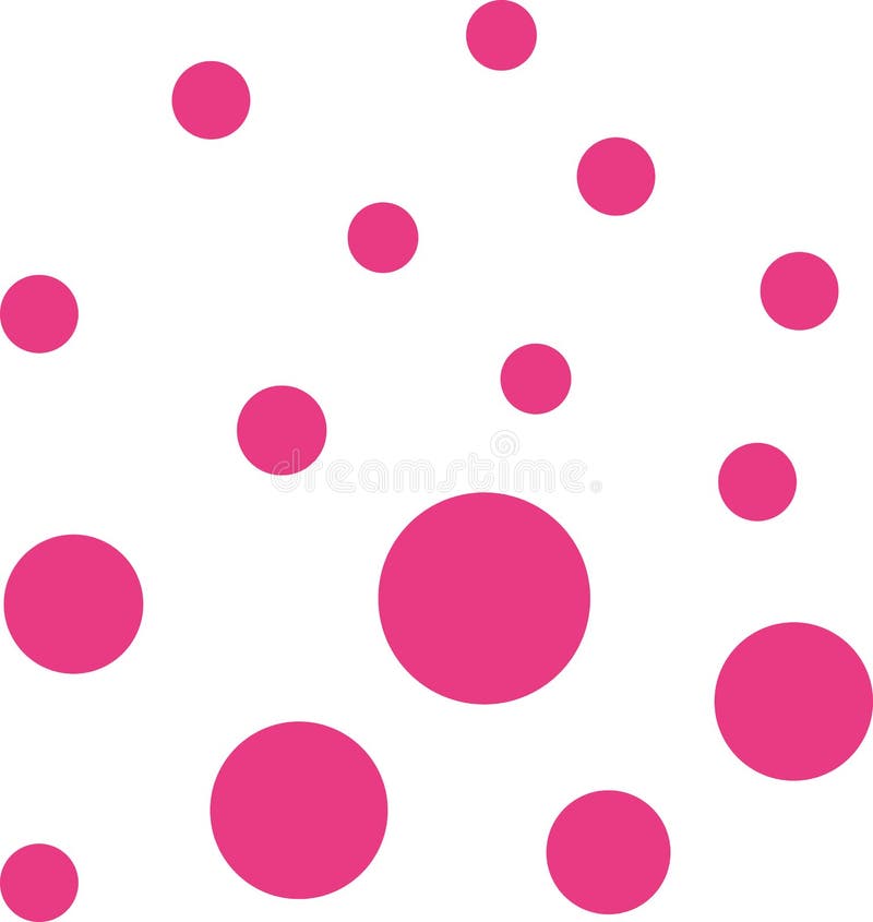 Pink polka dots stock vector. Illustration of dotted - 107162503