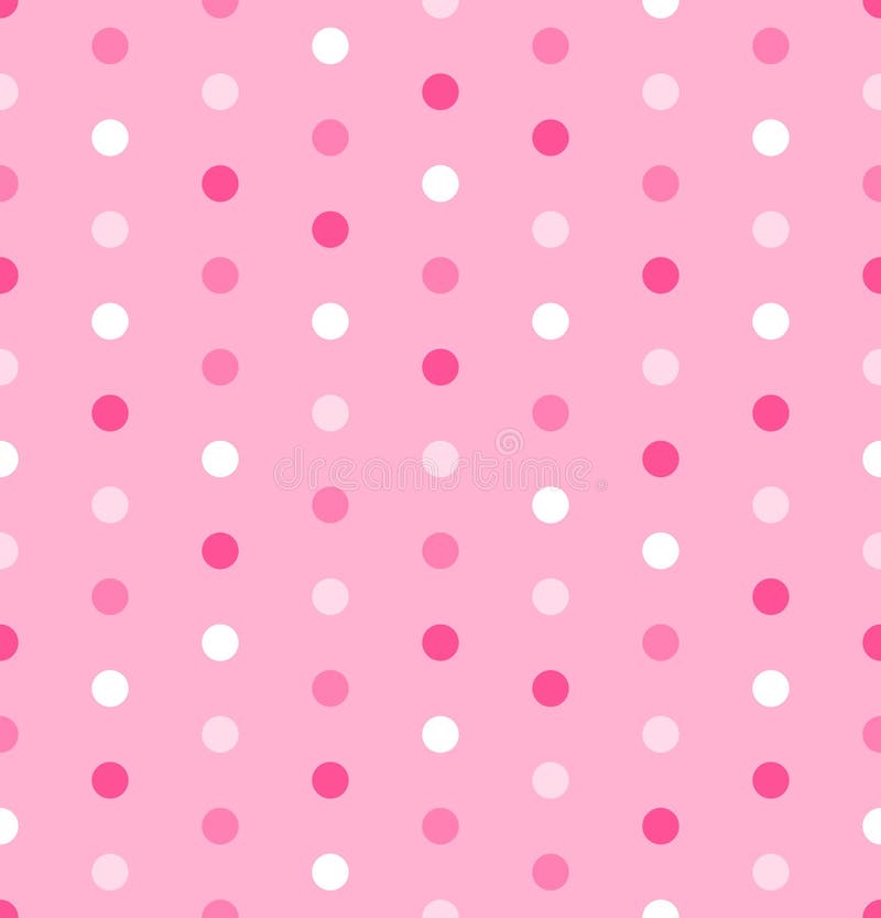 Pink polka dots stock vector. Illustration of circles - 75332513