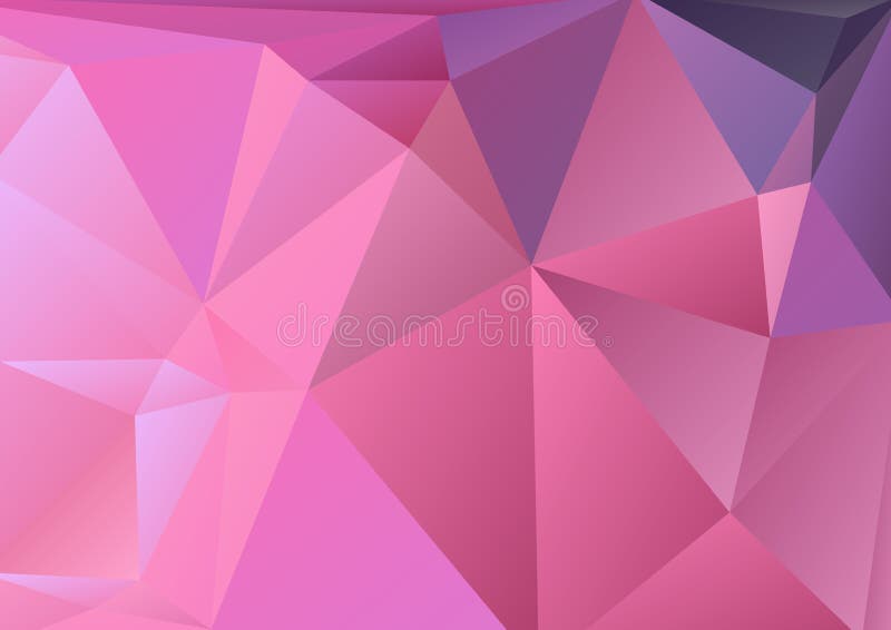 Pink polygonal background stock vector. Illustration of triangle - 78778398