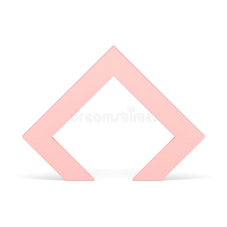 Pink Polygonal Corner Arch Geometric Base Foundation Stage Presentation ...