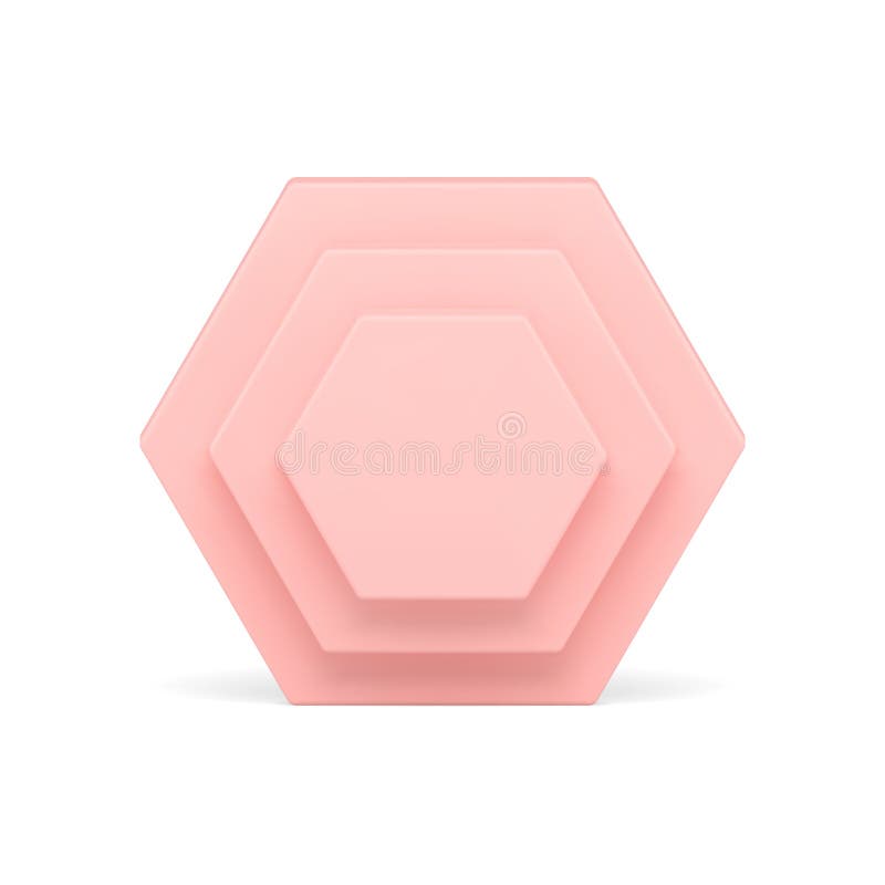 Pink Polygonal Vertical Wall Multilevel Geometric Basic Foundation 3d ...