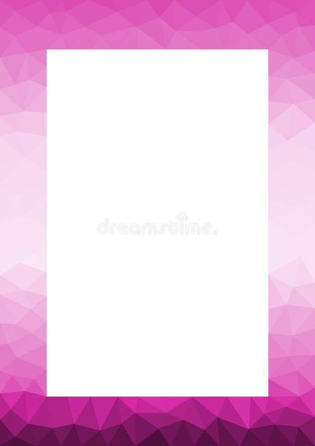 Triangle Frame Border with Ribbon Stock Illustration - Illustration of ...