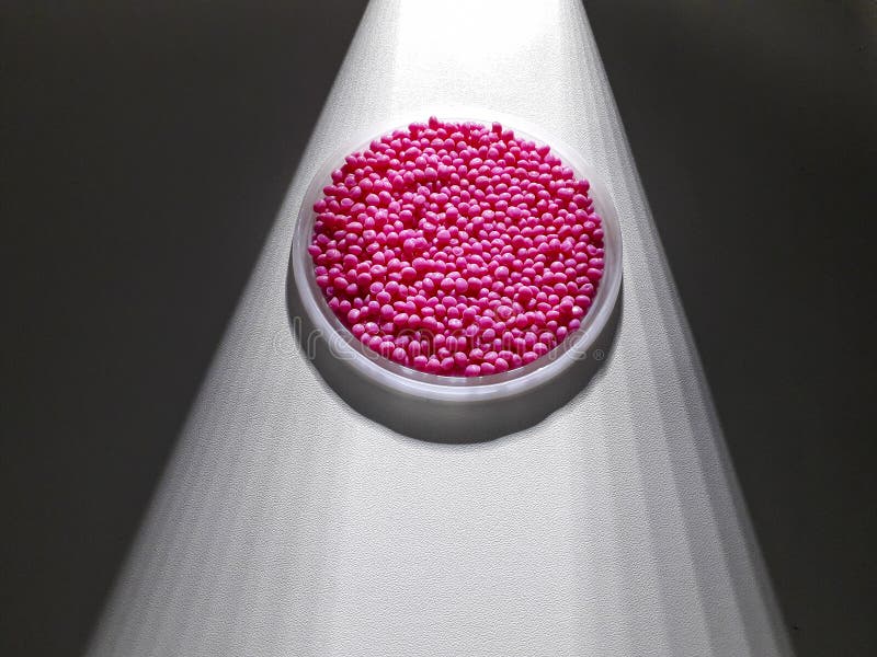 Pink masterbatch granule stock image. Image of plastics - 319588527