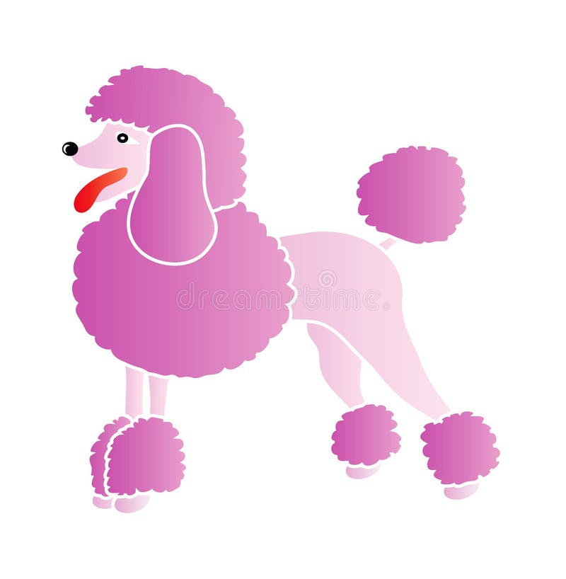 Pink Poodle Drawing Poedel Hond Illustratie Clip Art Gratis