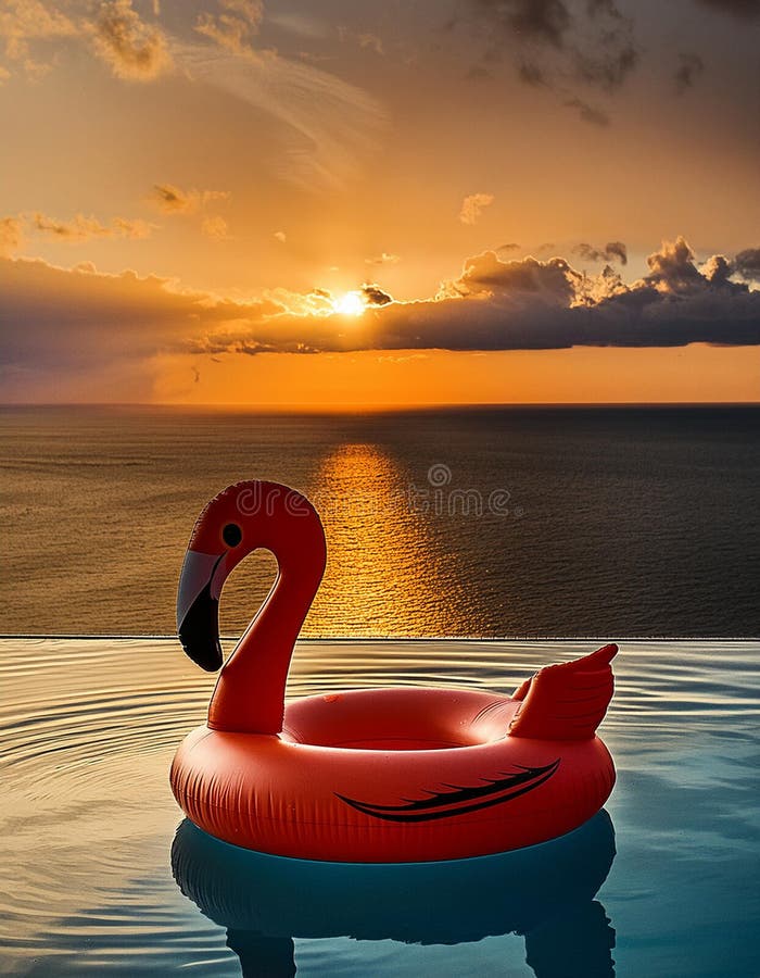 Pink Pool Floats. Pink Pool Float, Pool Ring in Cool Blue Refreshing ...