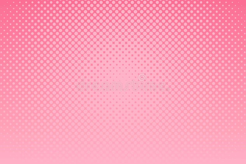Pink Pop Art Background with Halftone Dots in Retro Comic Style. Stock ...