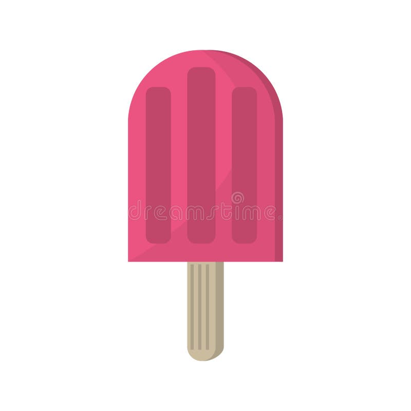 Pink popsicle icon image stock illustration. Illustration of popsicle ...