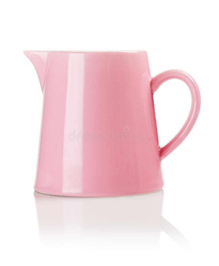 Pink Porcelain Pitcher stock image. Image of container - 57783371