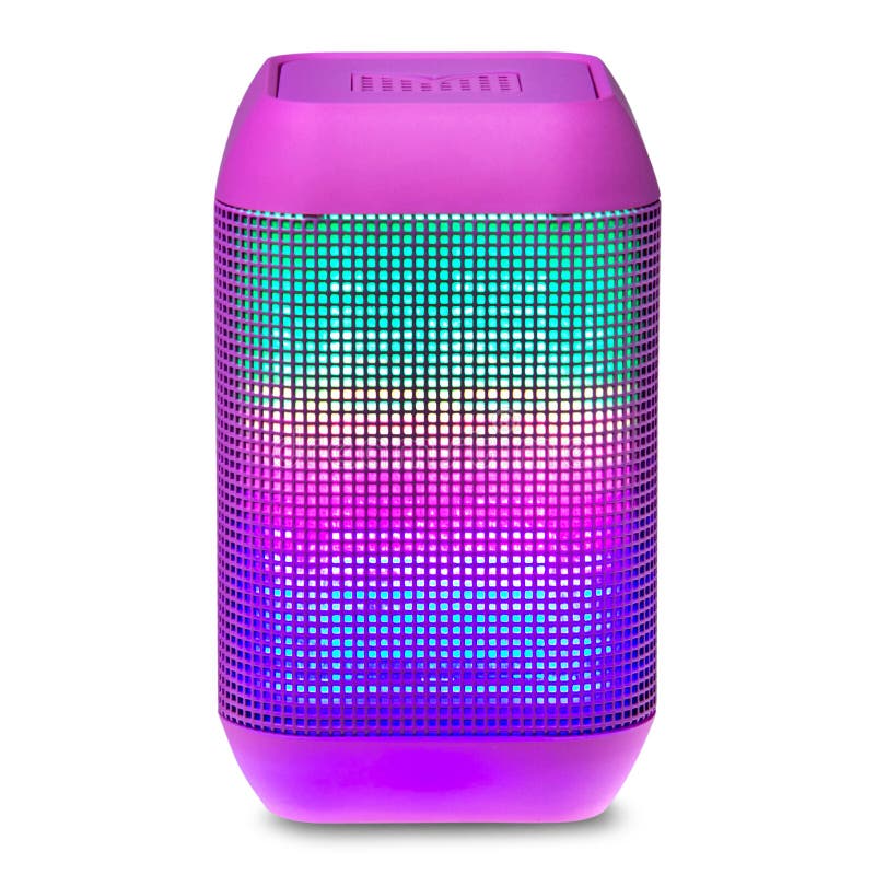 Portable Bluetooth Speaker with Colorful LED Lights Stock Photo - Image ...