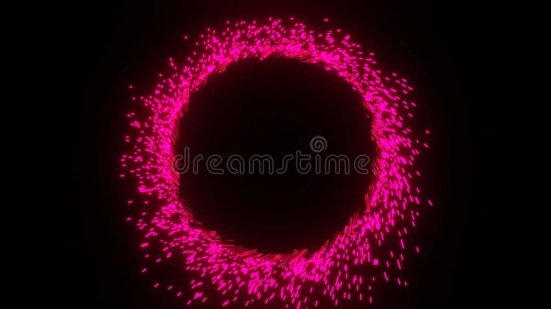 Pink Portal Effect with Lightning Circle Effect. 3DCG Animation for ...