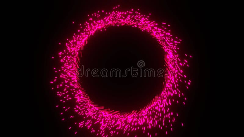 Pink Portal Effect with Lightning Circle Effect. 3DCG Animation for ...