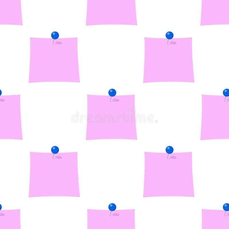 Pink Post It Note stock vector. Illustration of work, important - 6483482