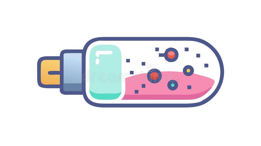 Pink Potion Bottle, Magical Elixir Science, Vector Design Generative AI ...