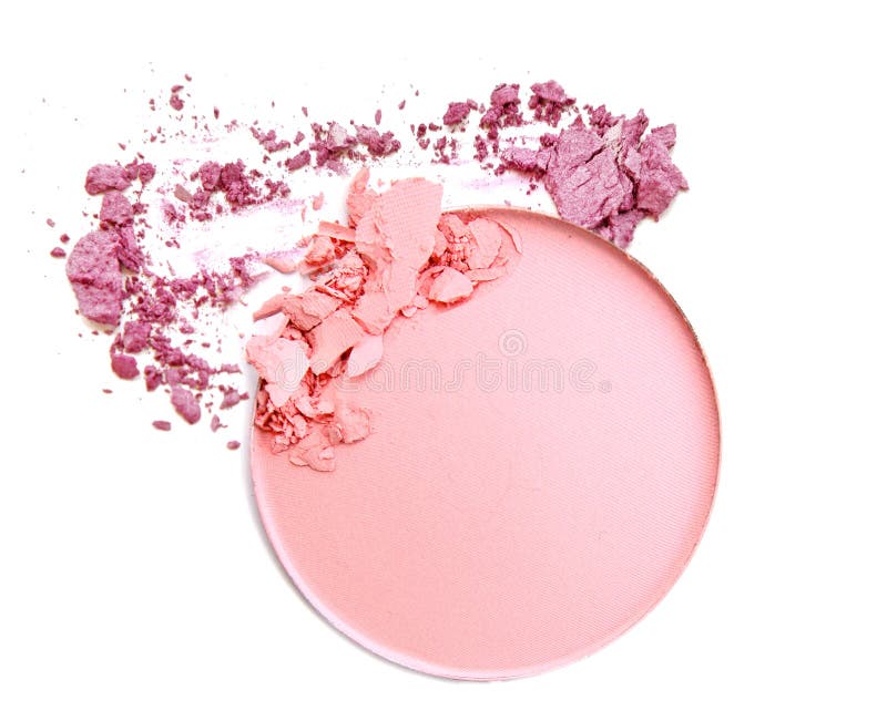 Circle of Pink Paint with Free Space for Text, Isolated on White ...