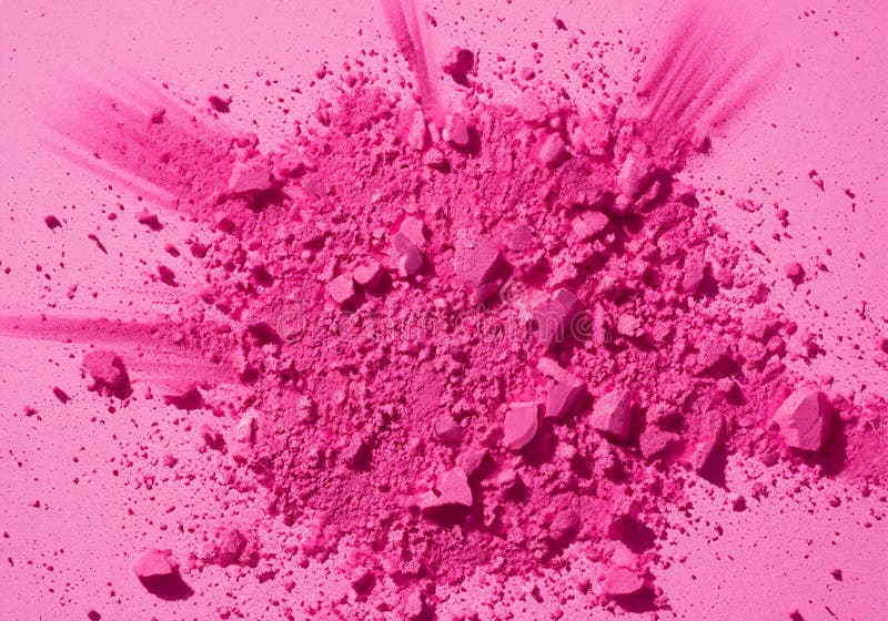 Pink powder exploding stock illustration. Illustration of artistic ...