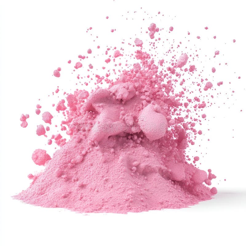 Pink Powder Explosion, Vibrant Texture Background Stock Illustration ...