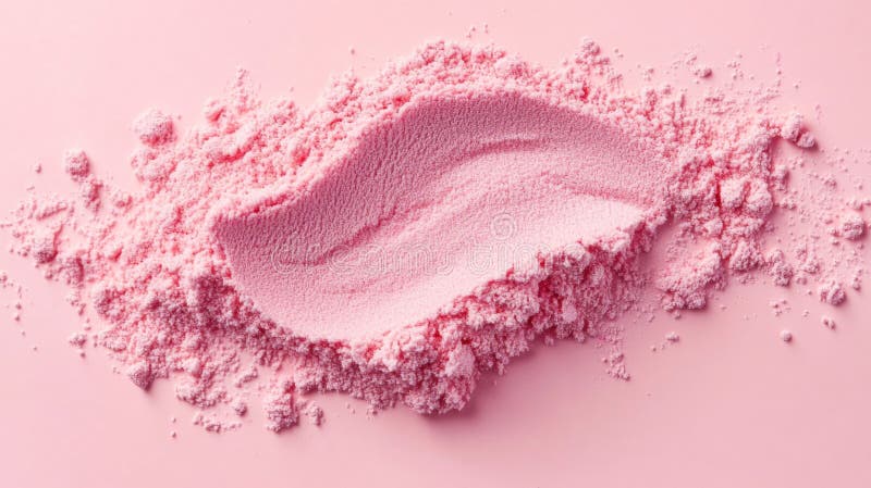 Pink Powder Swirl on a Pink Background Stock Illustration ...