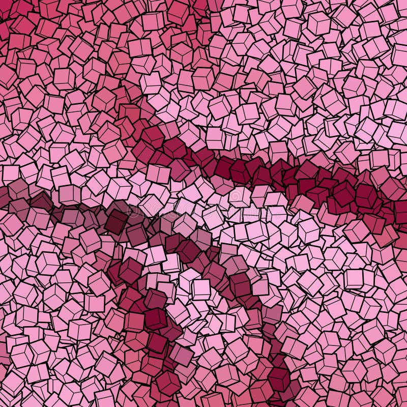 Pink Presentation Template. Design Element. Cubes. Eps 10 Stock Vector ...