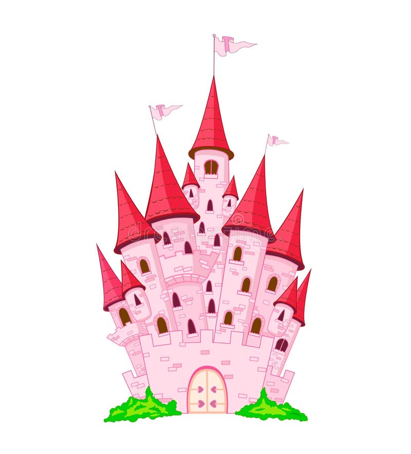 Pink Princess Castle Stock Illustrations – 2,042 Pink Princess Castle ...