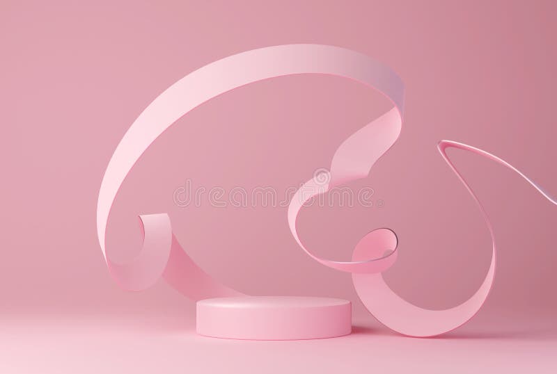 Pink Product Display Podium on Pink Background Stock Illustration ... Pink Product Display Podium on Pink Background Stock Illustration ...