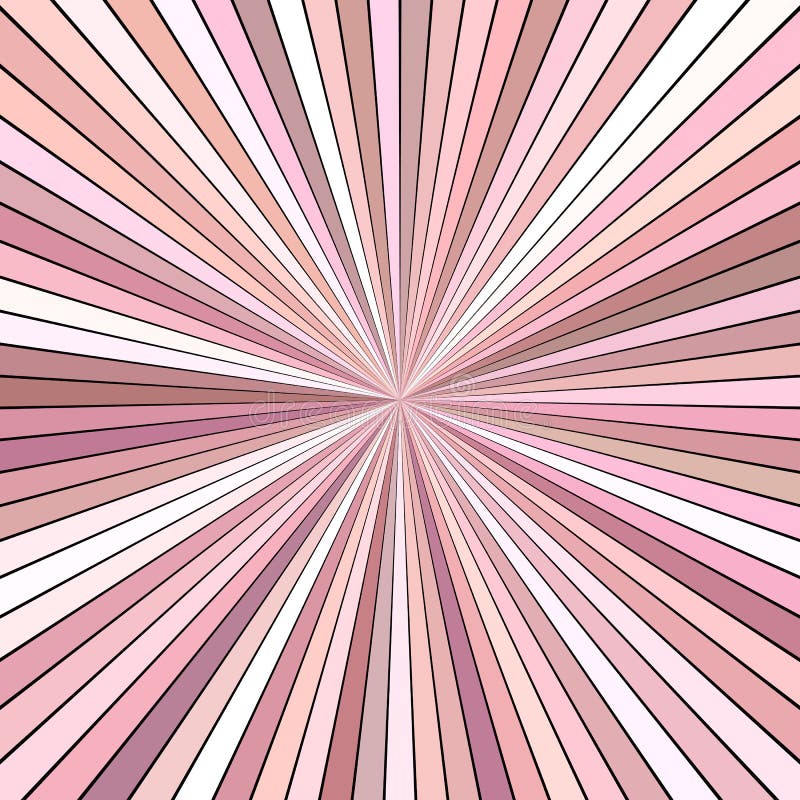 Pink Psychedelic Abstract Striped Sun Burst Background Design Stock